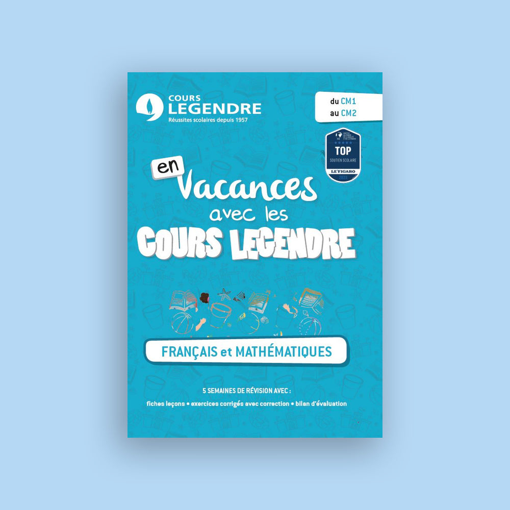 Cahier de vacances CM1 – Exercices corrigés & programme CM1 | Cours ...